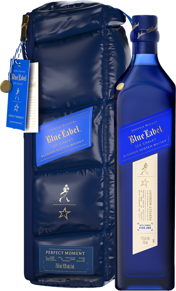 Johnnie Walker Blue Label Ice Chalet Limited Edition Blended Scotch Wh ...